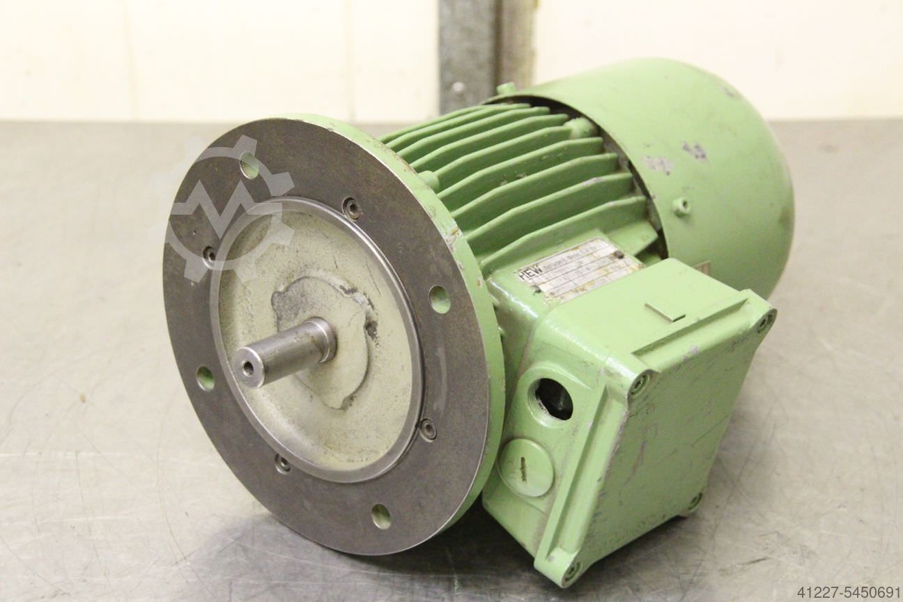 Electric motor 0.75 kW 1390 Rpm HEW RF80L/4-B12V used for sale - Werktuigen